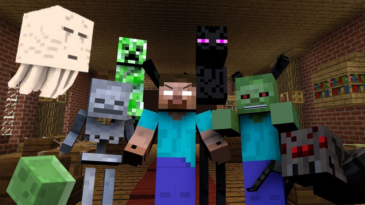 Escola de Monstros: Minecraft Animação - YouTube