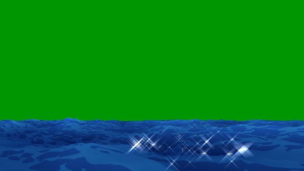 Anime Ocean Waves Loop Green Screen 6 - YouTube