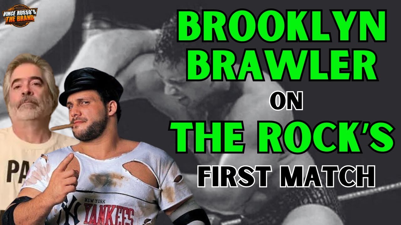 BROOKLYN BRAWLER on Wrestling THE ROCK in his First Match - YouTube