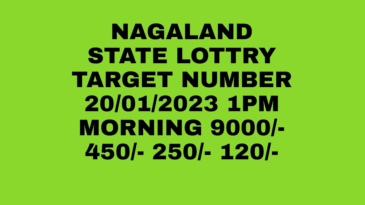LOTTRY TARGET NUMBER TODAY 20/01/2023 1PM MORNING 9000/- 450/- 250 ...