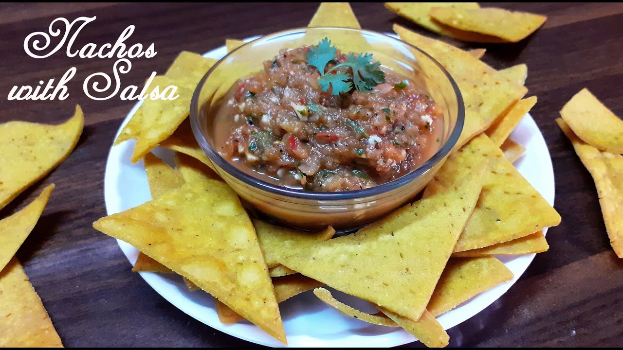 NACHOS WITH SALSA RECIPE | NACHOS AND SALSA RECIPE | AARTI'S KITCHEN ...