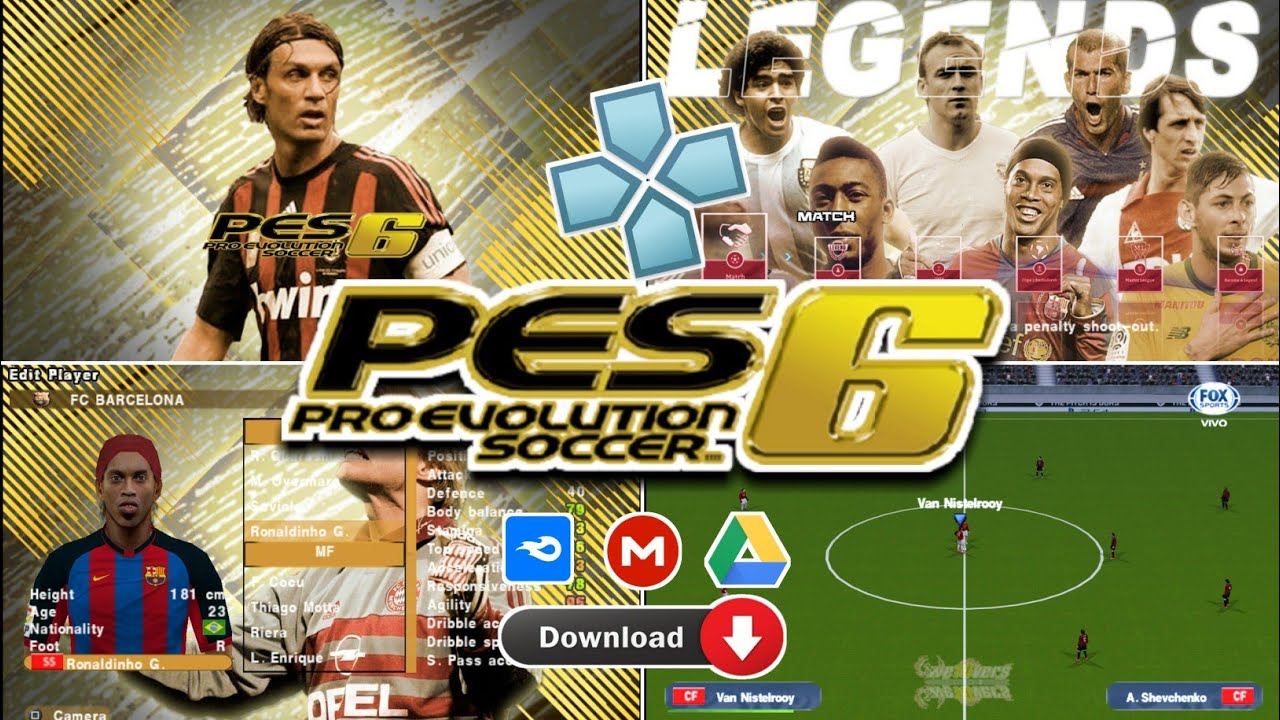 PES 06 PPSSPP PRO EVOLUTION SOCCER,REAL FACES, GRAPICH HD, COMENTARY ...