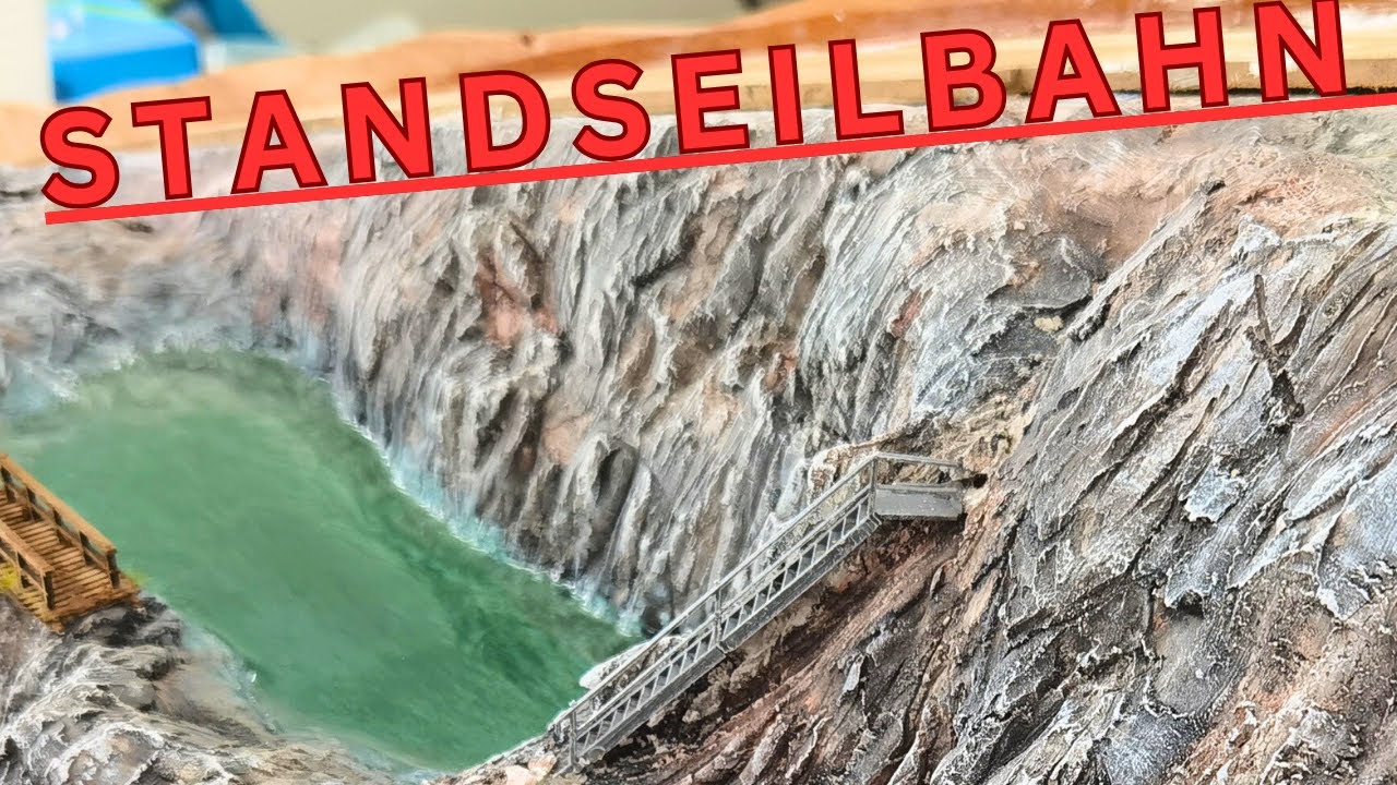 Modelleisenbahn H0: Genialer BERGSEE gestalten! - YouTube