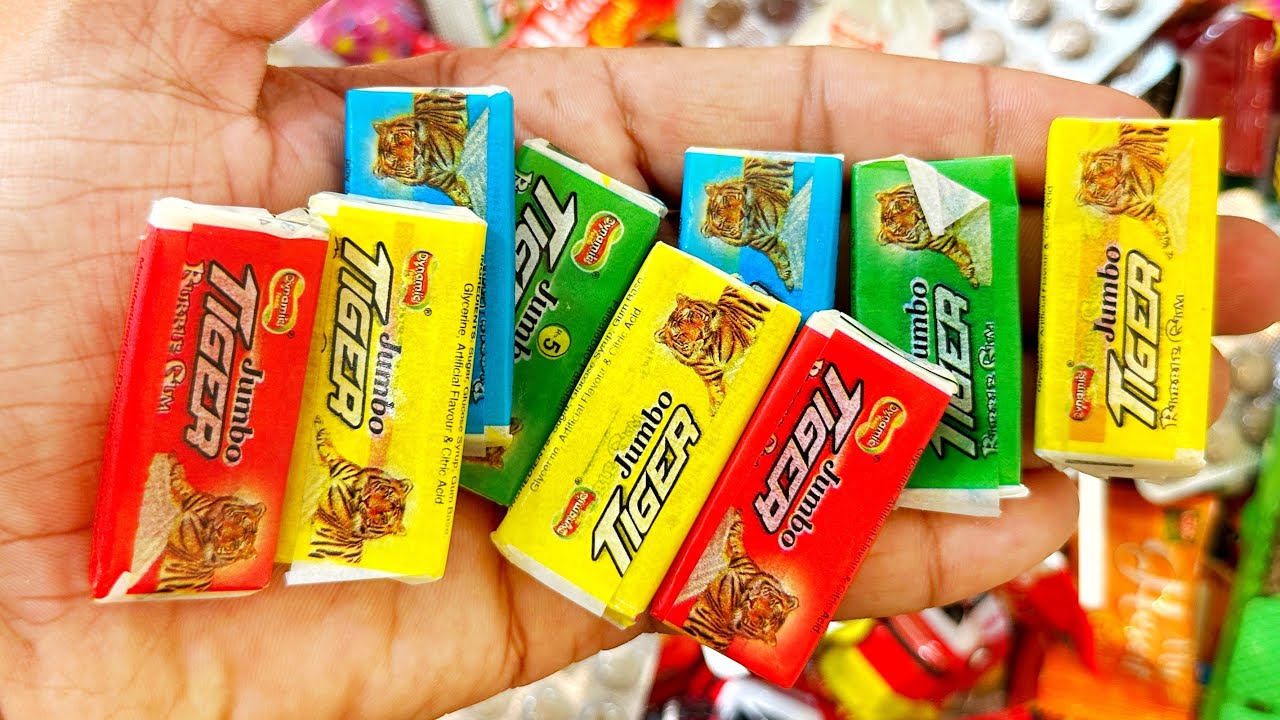 Jumbo Tiger Bubble gum | Cute Rainbow Five Star Candies,Chocolates and ...