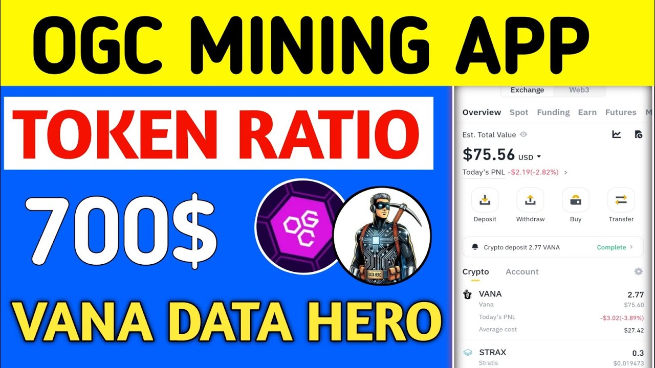 OGC Token new Update || Vana Data airdrop big Profit || OGC Token ...