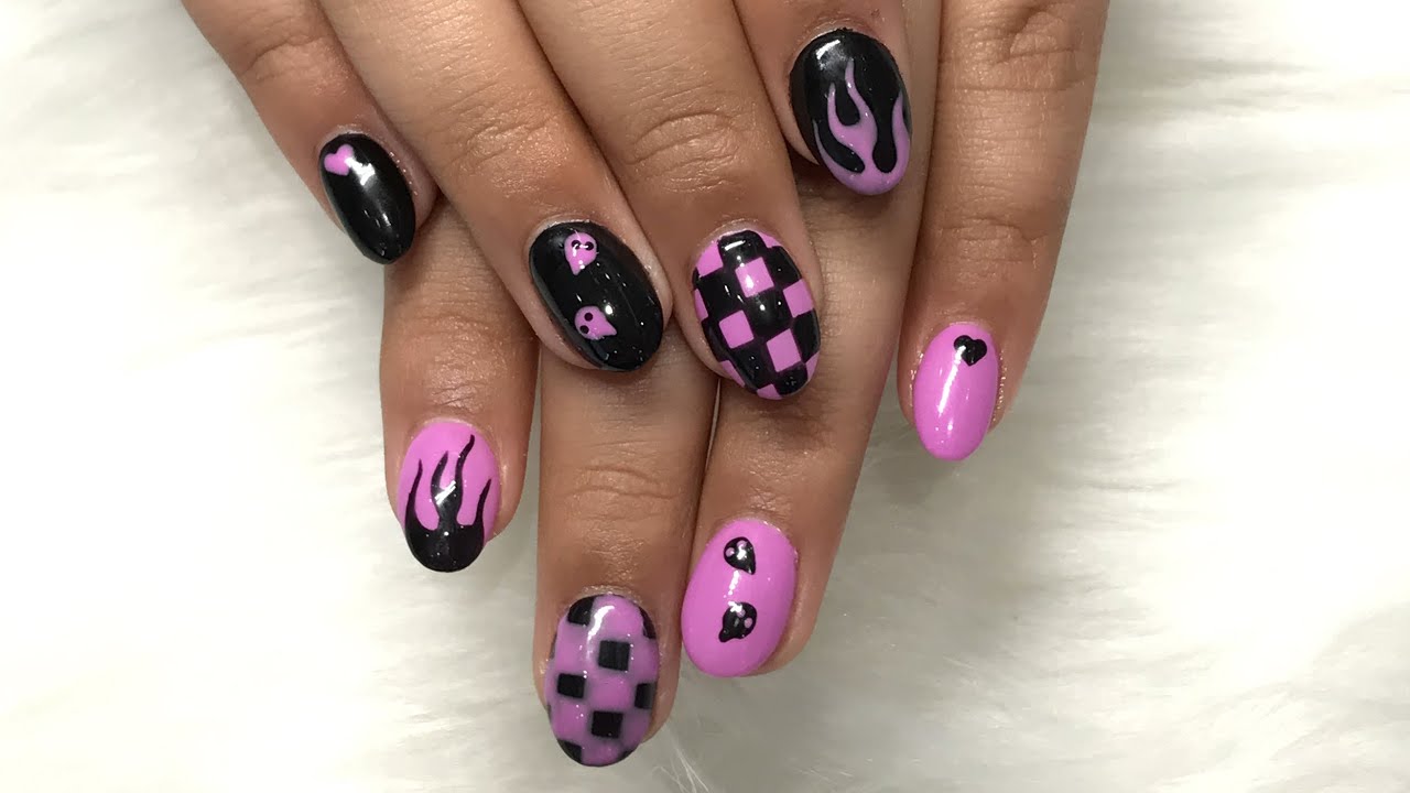 Cute Nails Design For Beginner Nails Tech - New Nails - YouTube