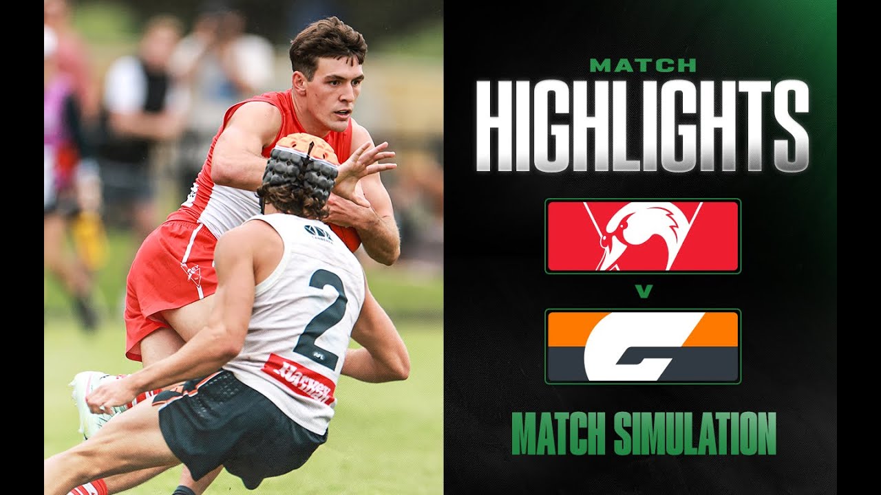 Sydney Swans v GWS Giants Highlights | Match Simulation, 2025 | AFL ...
