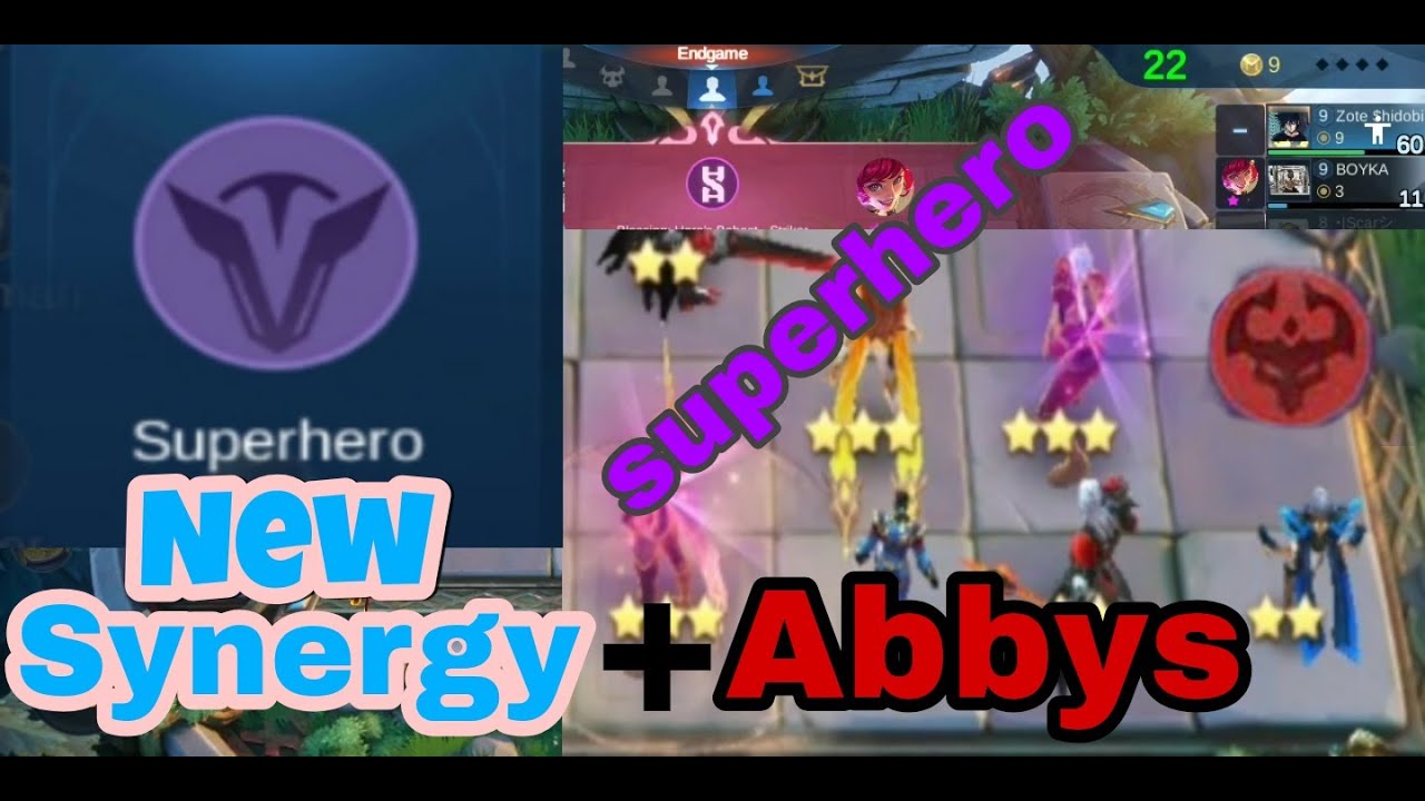 NEW META SYNERGY SUPERHERO( undefeated synergy) [magic chess ml] - YouTube