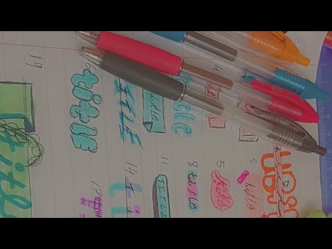 20 cute ways to head your notes/writing 🩷 - YouTube
