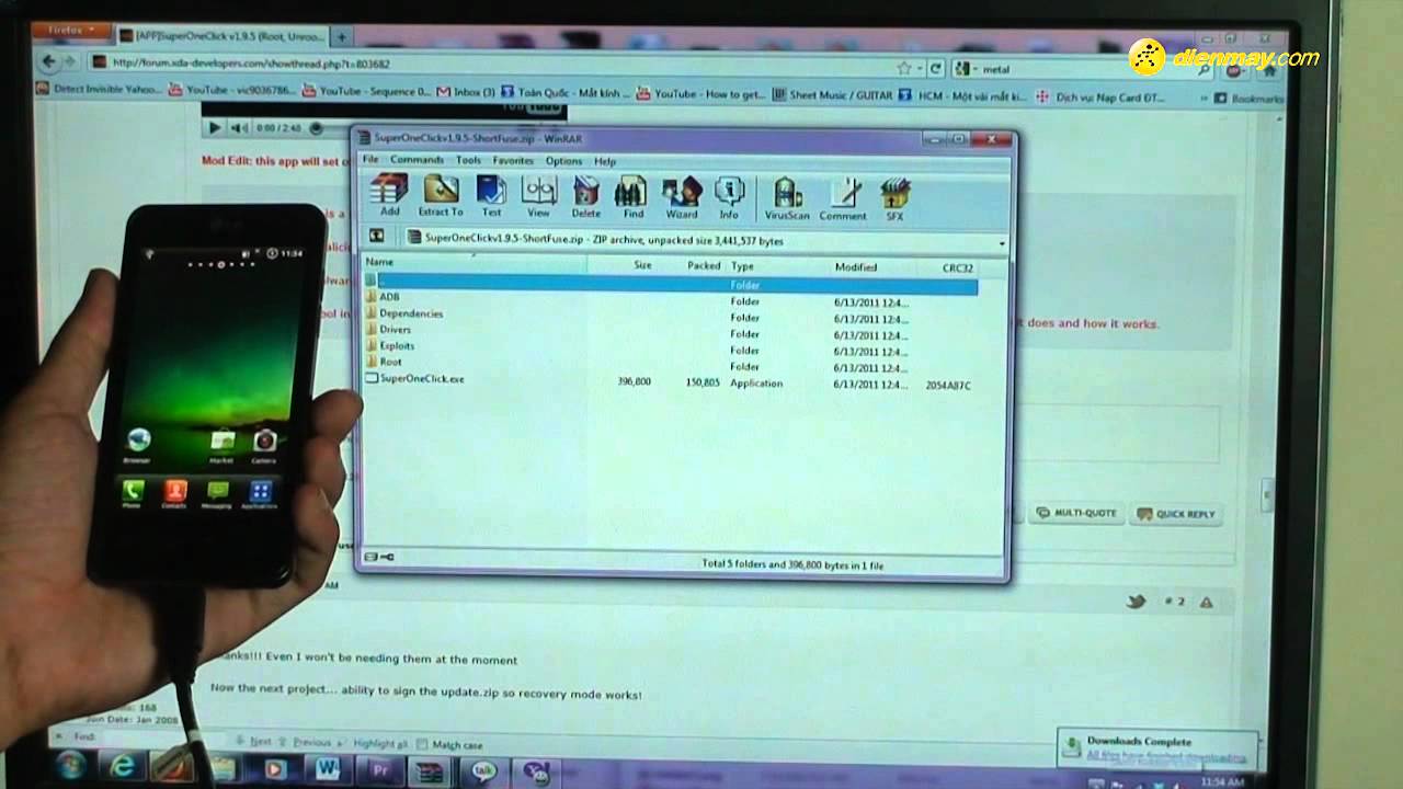 LG Optimus 2x - Root Tutorial - YouTube