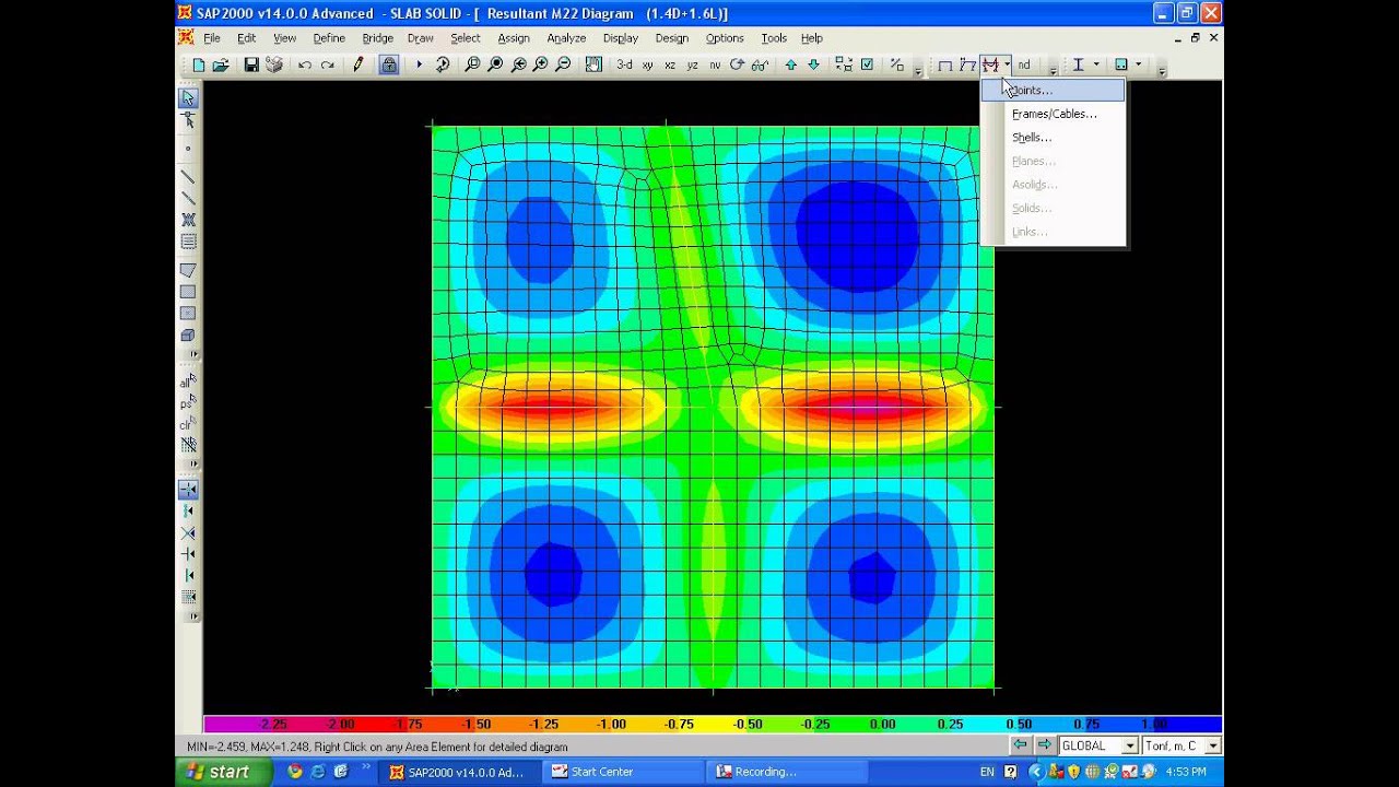 SAP 2000 Course for Eng, Akram Part "6" (Solid Slabs) - YouTube