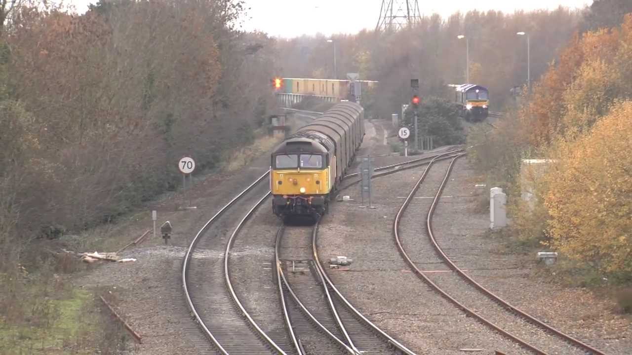A short visit to Whitacre Junction to film 66718 in its new livery ...