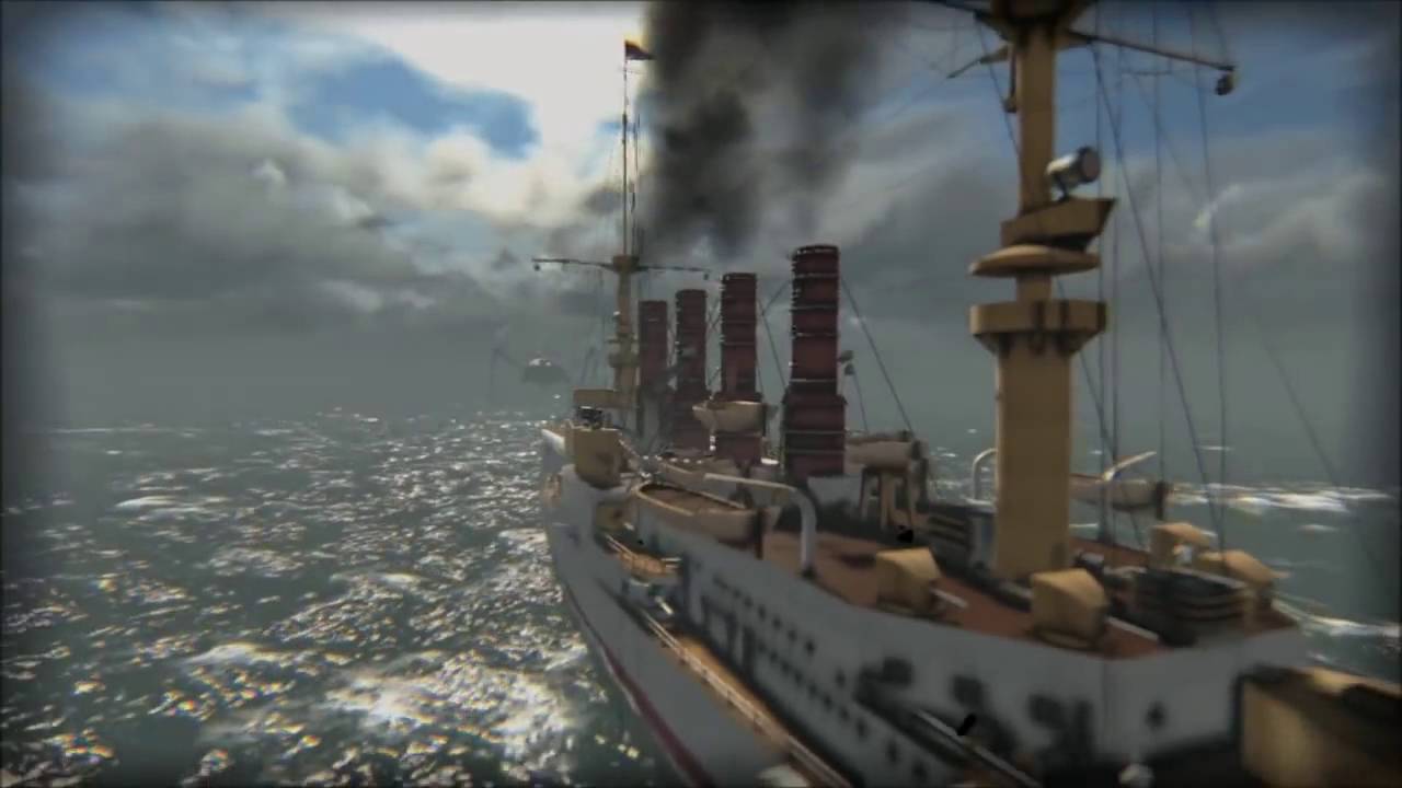 War of the Worlds The Thunderchild Prior to Battle. Test Animation ...