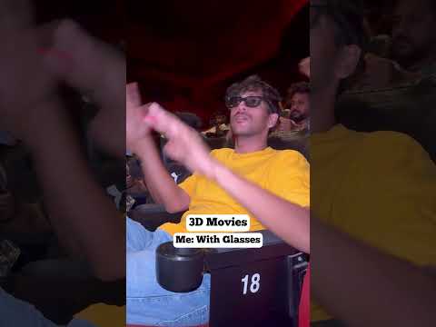 When you have glasses but got to watch 3D movies #shorts