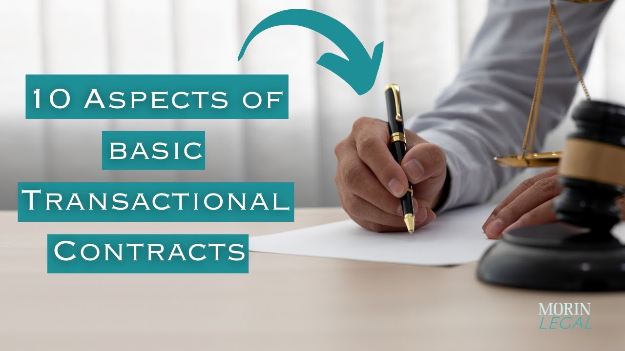 Top 10 Aspects of Basic Transactional Contracts - YouTube