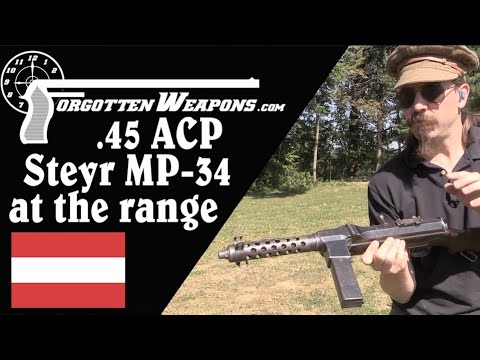 Steyr-Solothurn MP-34 in .45 ACP at the Range