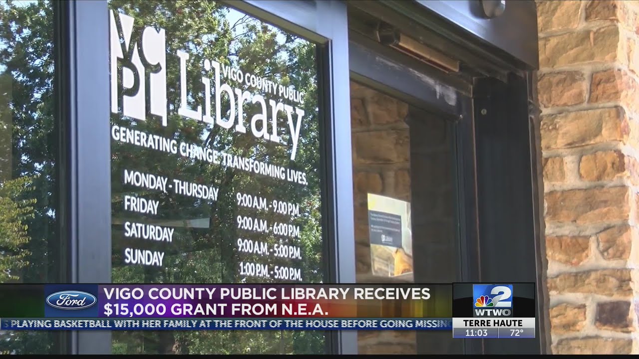 Vigo County library receives national grant - YouTube