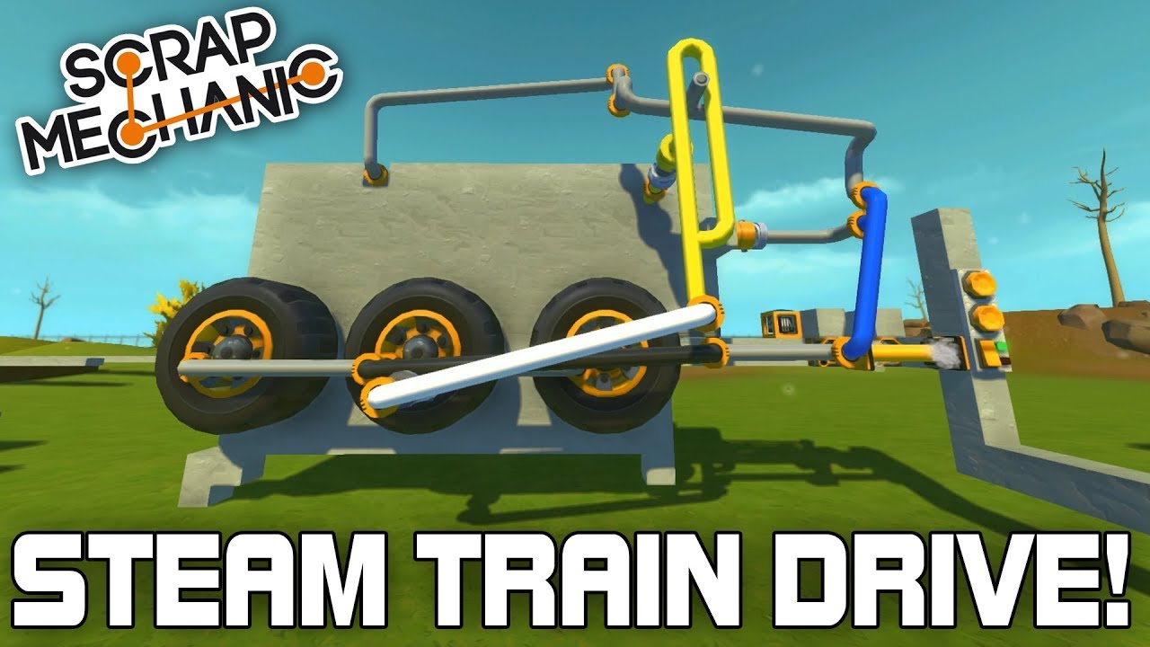 Walschaerts Steam Train Drive Mechanisms! (Scrap Mechanic #210) - YouTube