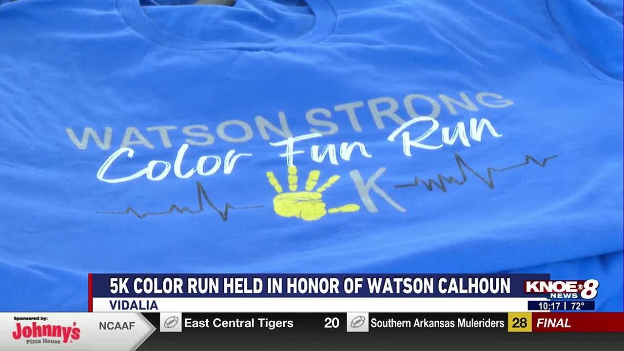 5k color run held in honor of Watson Calhoun - YouTube