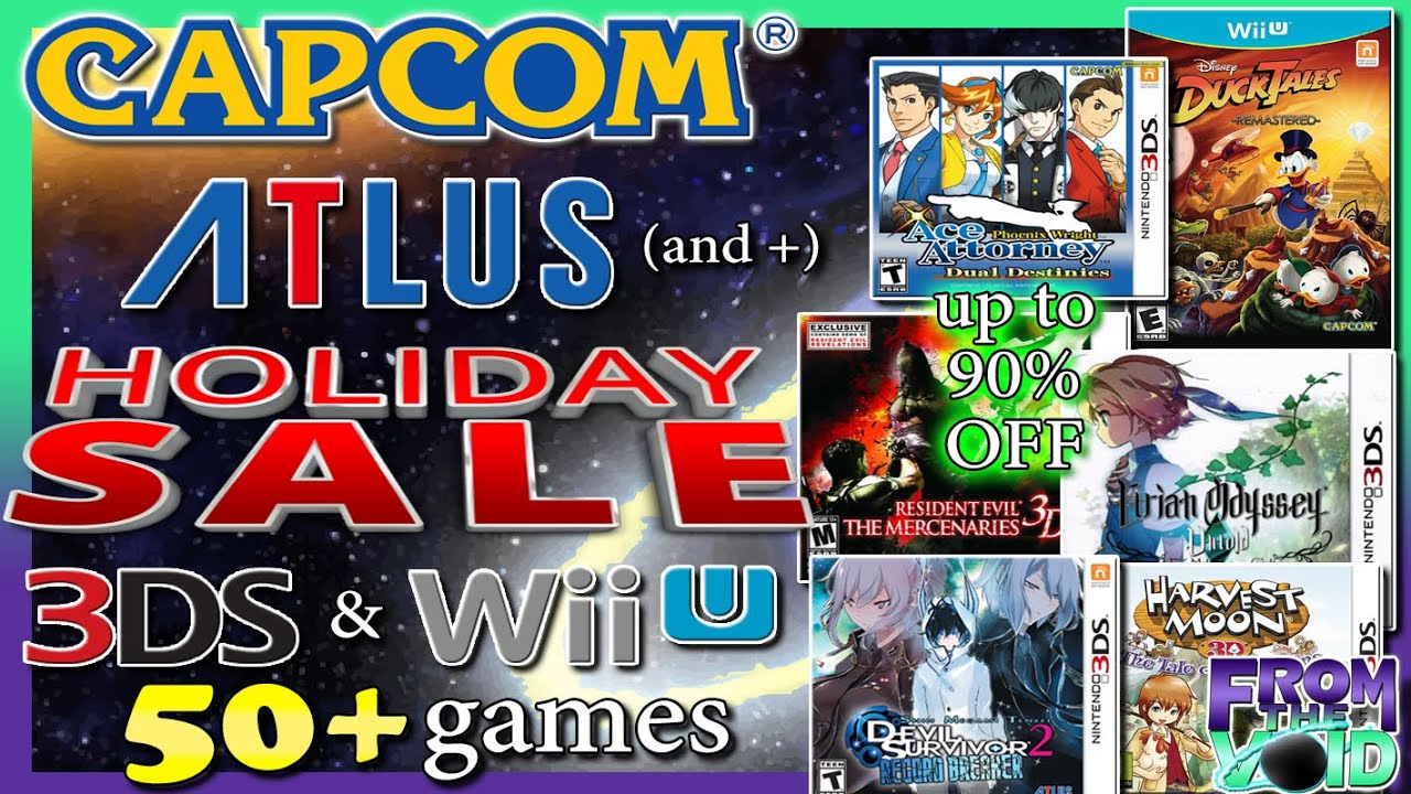MASSIVE SALE on 3DS and Wii U with Capcom ATLUS and many other games ...