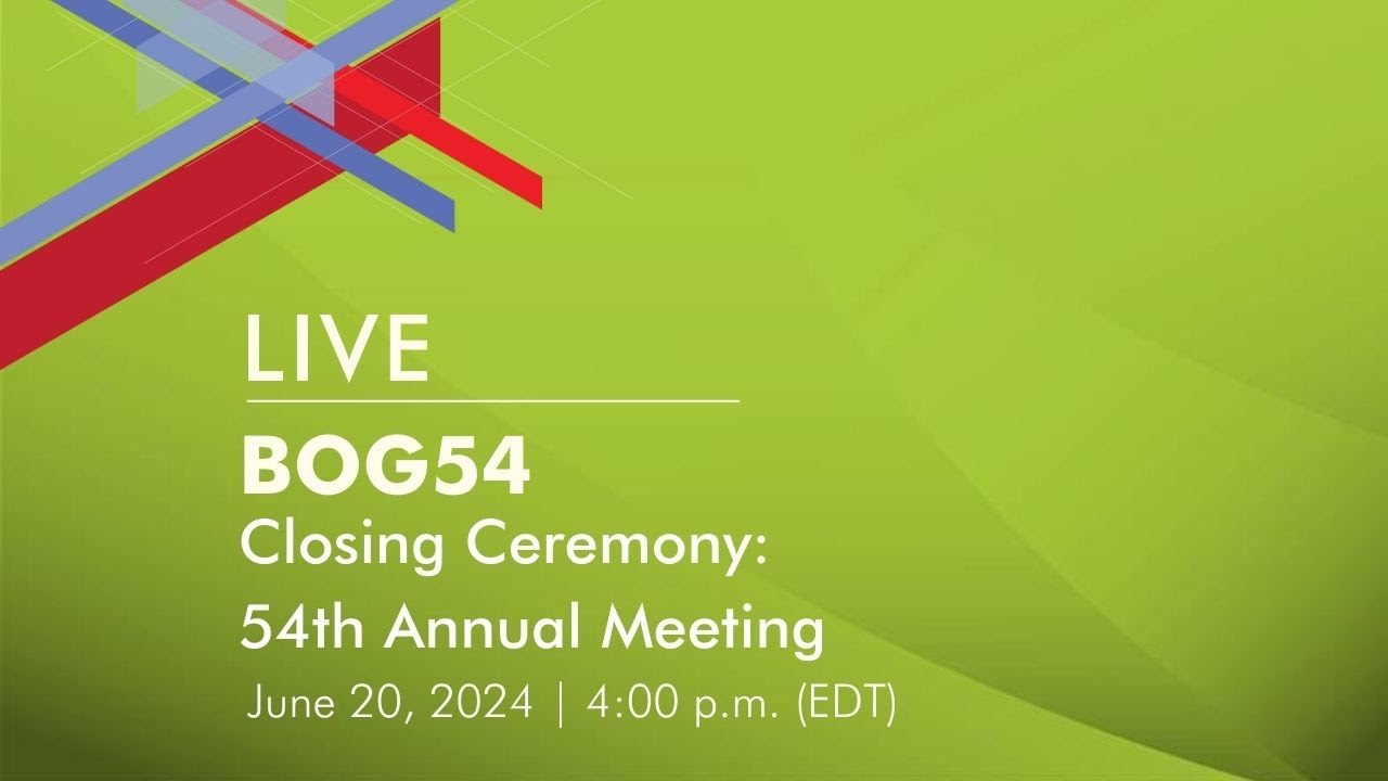 54th Annual Meeting Closing Ceremony - YouTube