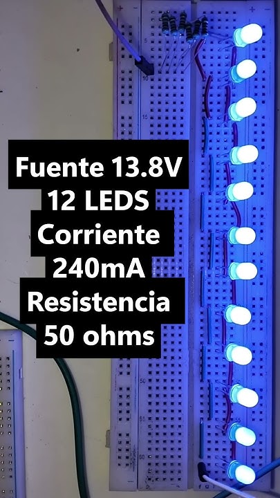 Incríble circuito de 12 LEDs en paralelo #arduino #electronica #diy ...
