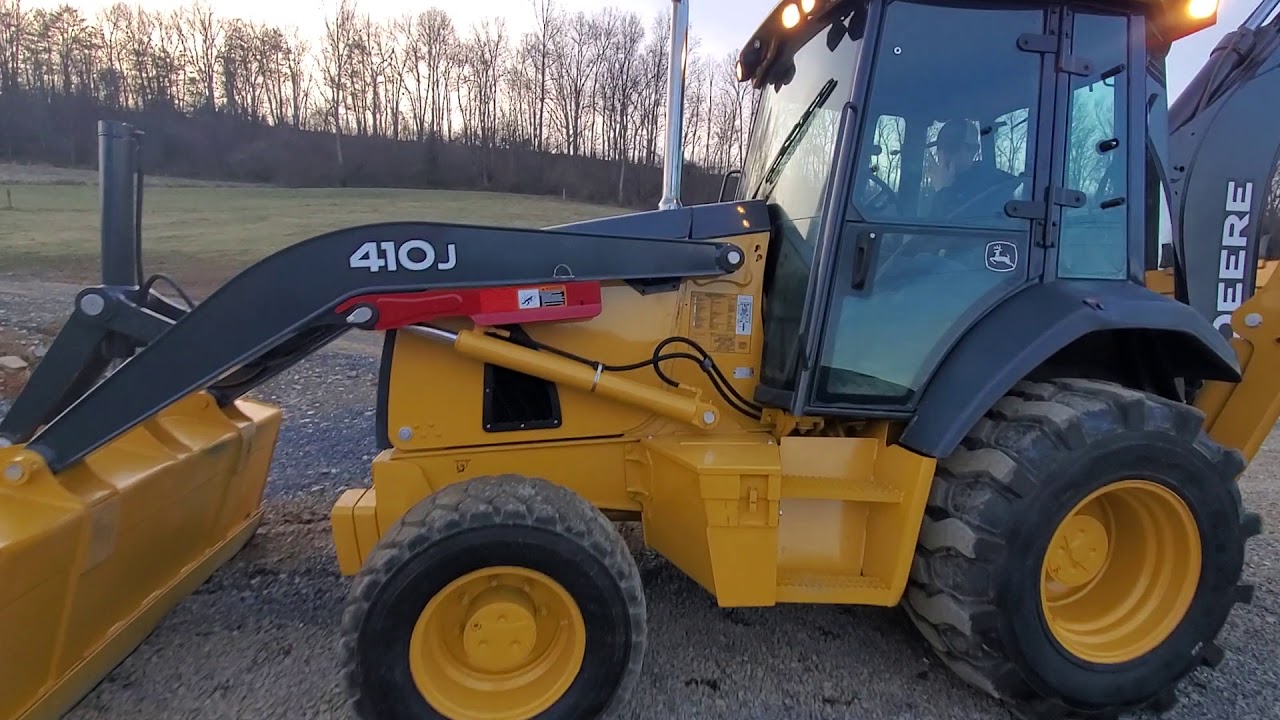 2007 John Deere 410J Loader Backhoe w/ Ext Hoe, Pilot, 4x4: Running ...