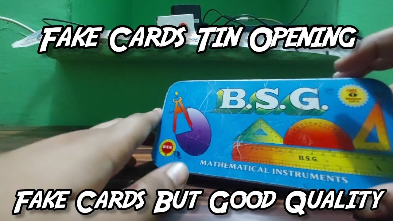 Pokemon Fake Cards Tin Opening ( Bought From Friend Not Shop ) - YouTube