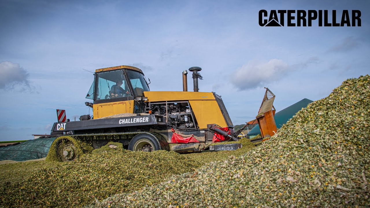 CAT Challenger 65B - Silo Schieben - SOUND - YouTube