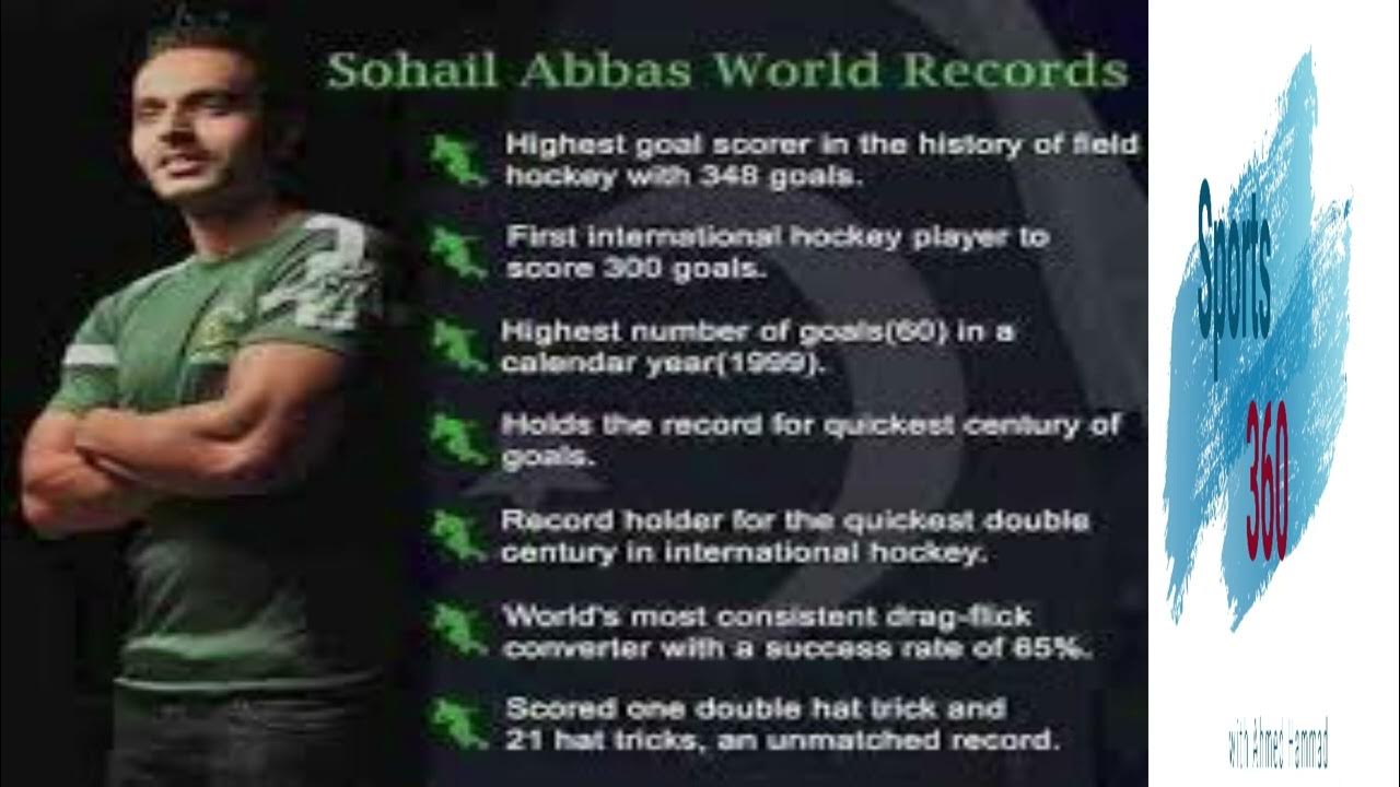 Penalty Corner Specialist Sohail Abbas World Record In Hockey, Most Goals 348, 21 Hat-tricks ...