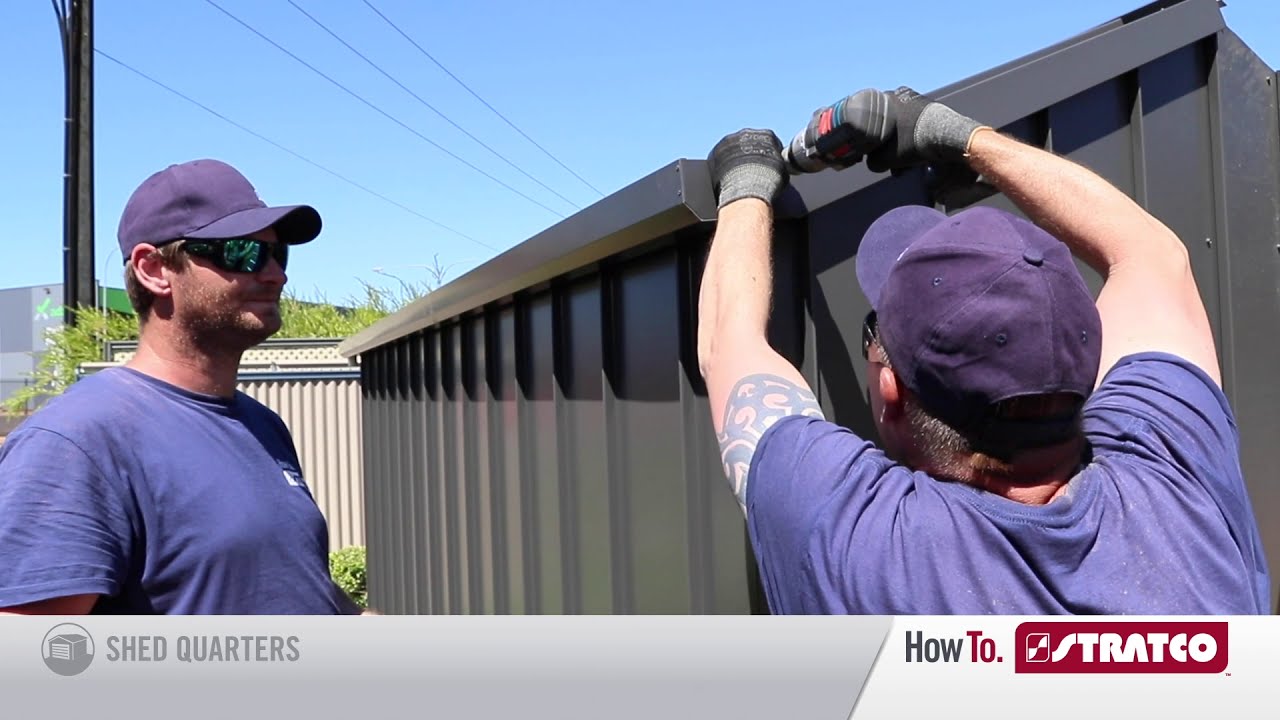 Part 8 | Stratco Handi-Hilander | Gutter & Downpipe Install - YouTube