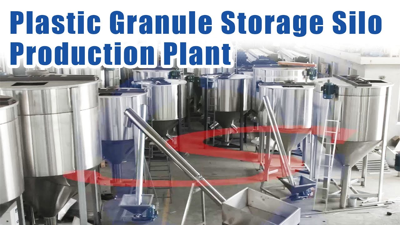 Plastic Granule Storage Silo Production Plant - YouTube