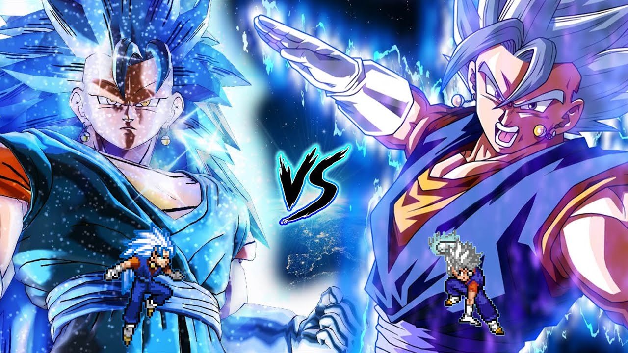🔥VEGITO BLUE SSJ3 VS VEGITO SSW IN JUMP FORCE MUGEN - YouTube
