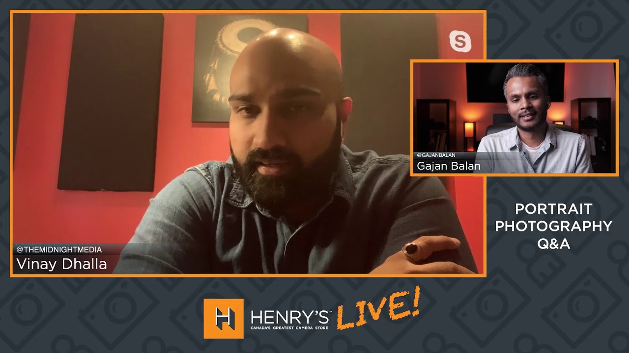 Henry's Live! Portrait Photography Q&A with Vinay Dhalla - YouTube