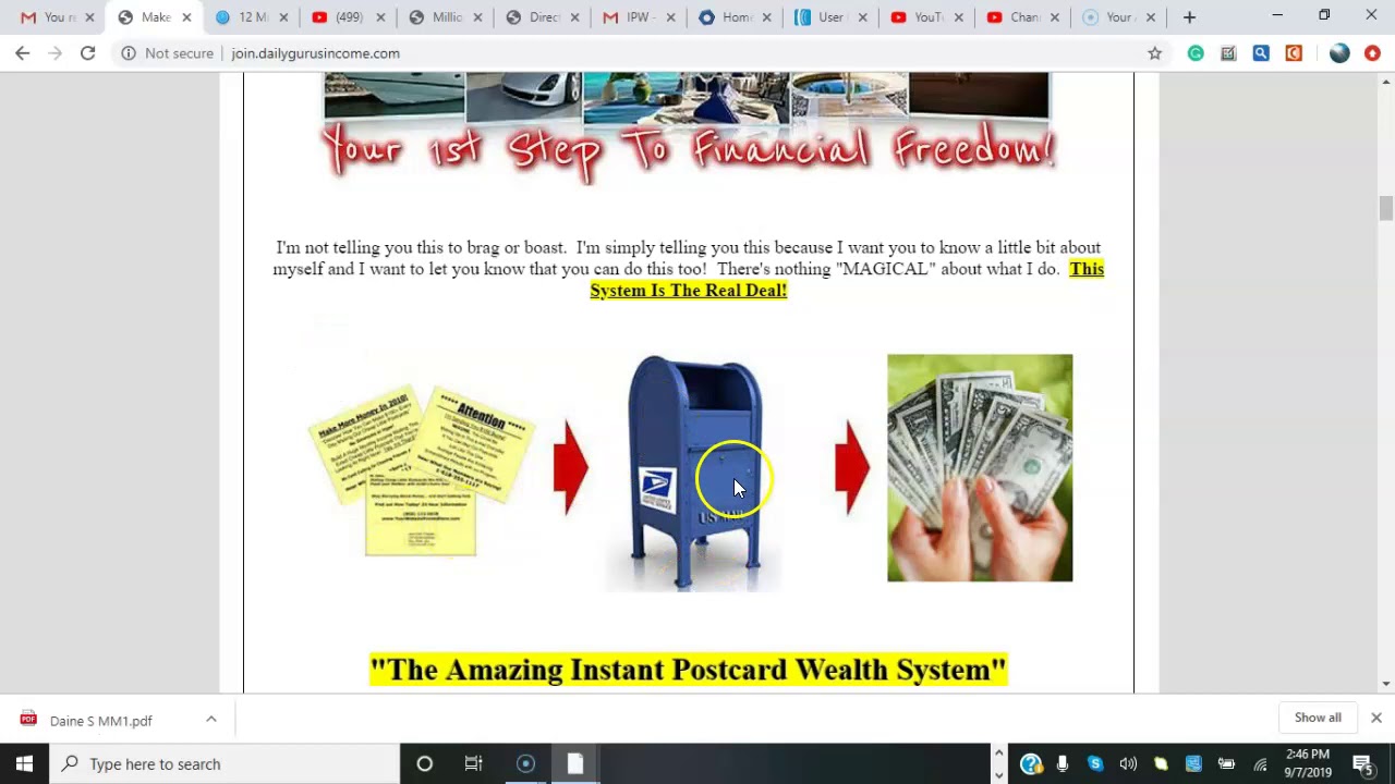 [Instant Postcard Wealth] Proof and Instant Payments - YouTube