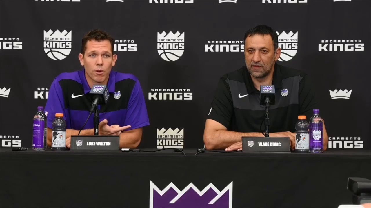 Kings introduce Luke Walton as new head coach - YouTube
