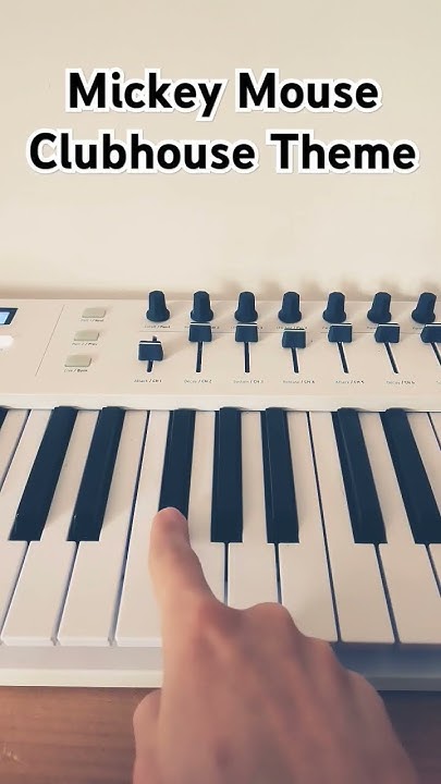 Mickey Mouse Clubhouse - Hot Dog Dance - Easy Piano Tutorial #short # ...