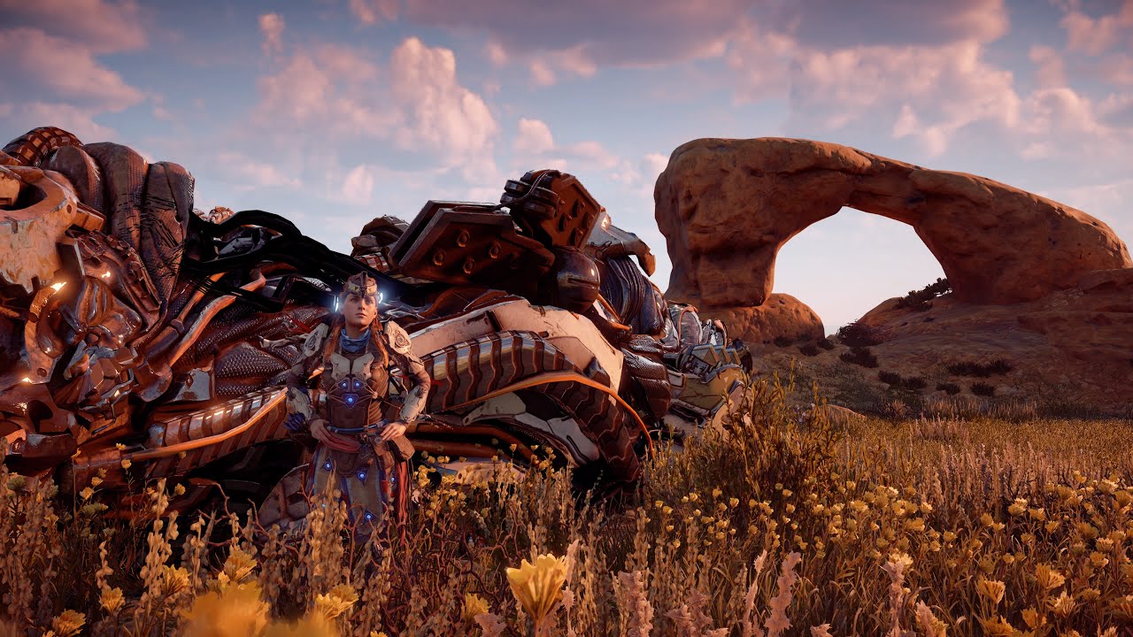 Horizon Zero Dawn - Testing the Shield-Weaver armor - YouTube