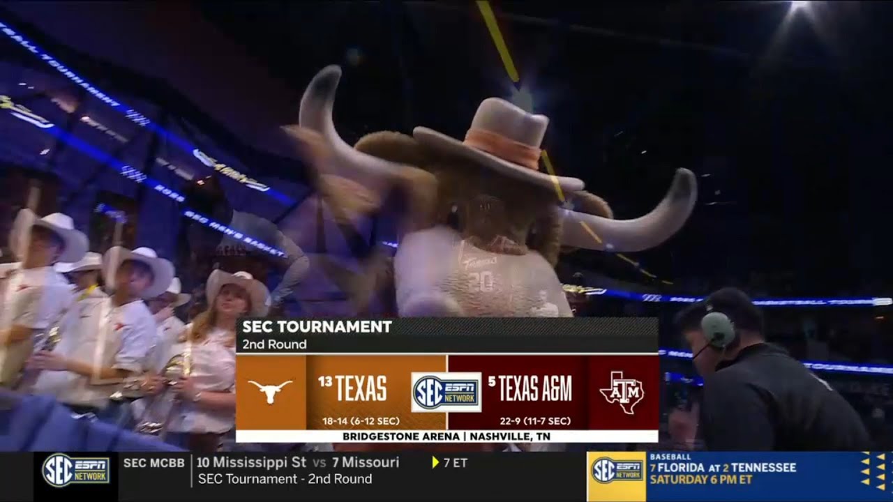SEC Network Basketball intro | Texas vs 13 Texas A&M | 3/13/2025 - YouTube
