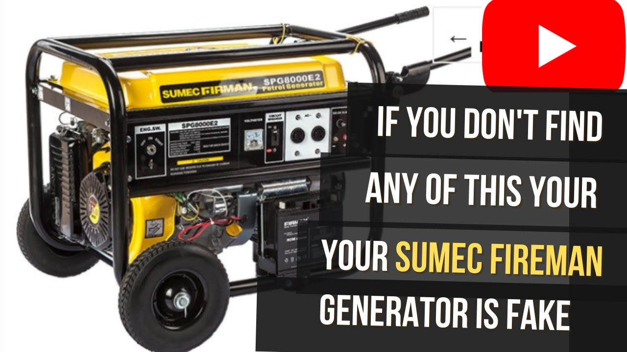 6 ways to know a genuine Sumec firman generator. #sumec #Generator # ...
