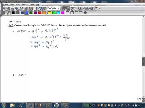 Angles and Their Measure Ex 3a - YouTube