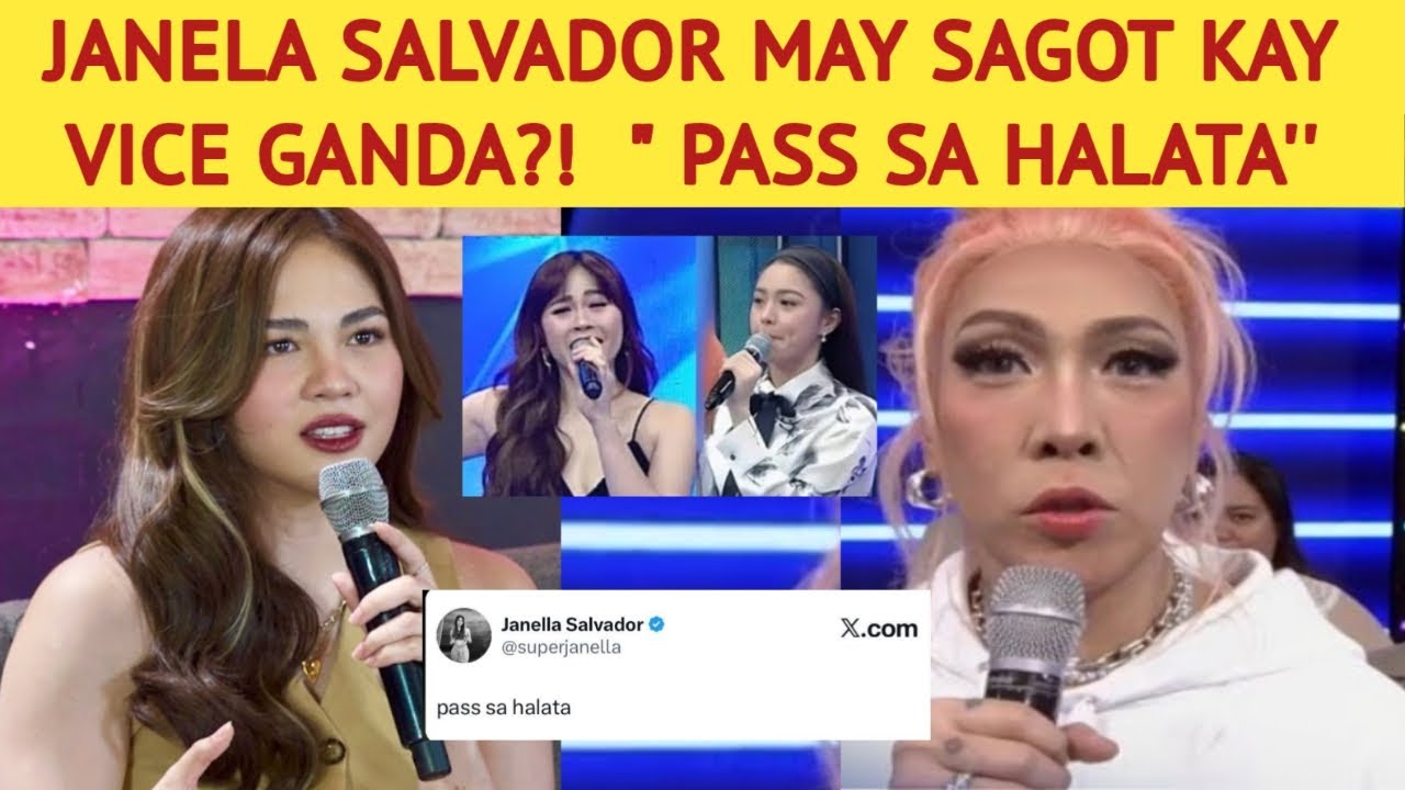 JANELA SALVADOR MAY SAGOT KAY VICE GANDA?! " PASS SA HALATA'' - YouTube