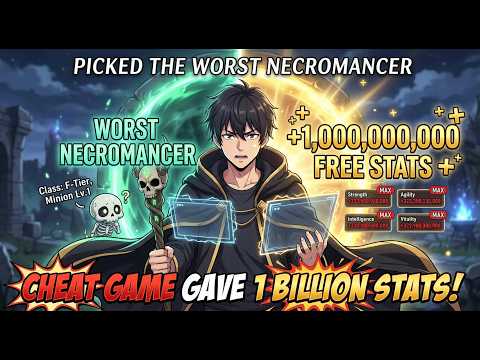 Picked The WORST NECROMANCER Class, So His CHEAT GAME Gave Him 1 BILLION FREE STATS!