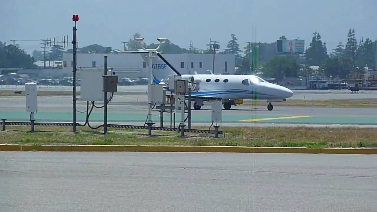 Rare Jet Departure From BUR Runway 8 (Citation Mustang) - YouTube