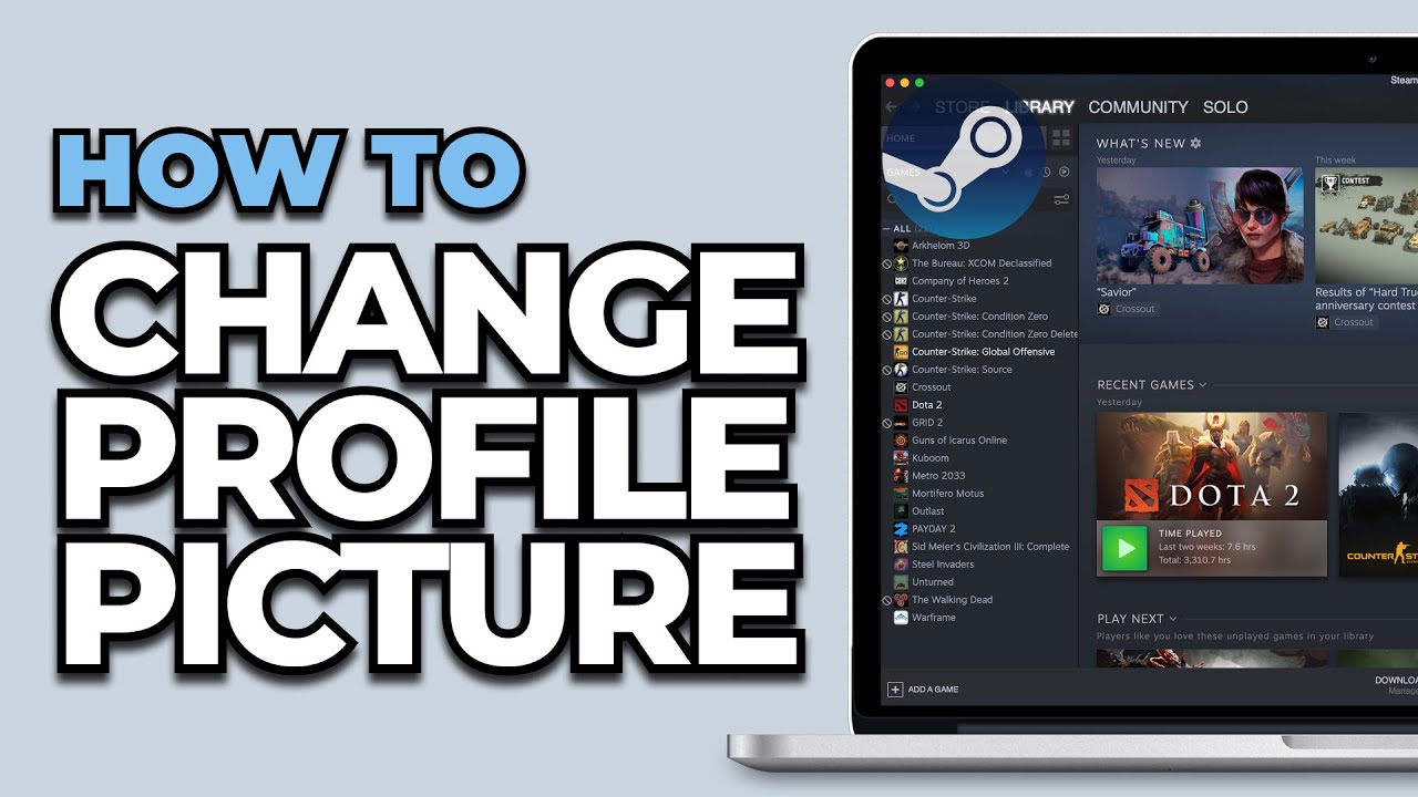 How To Change Your Profile Picture on Steam - YouTube