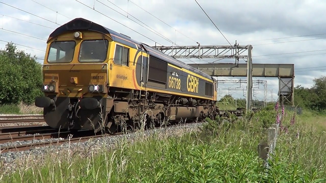 Class 66 Freight Trains at Acton Bridge 12th June 2024 - YouTube