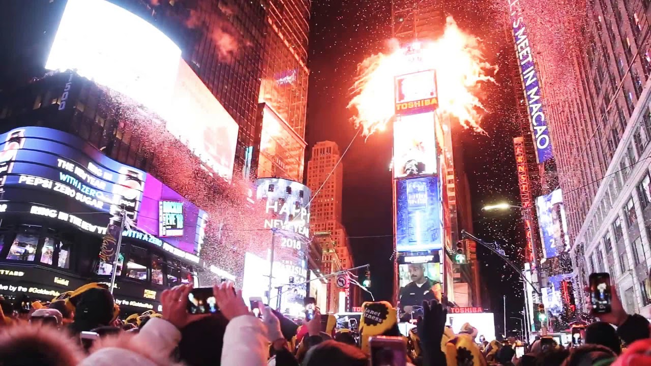 2018 New York City - Times Square - New Year Eve Count Down - YouTube