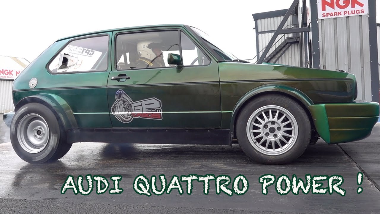800BHP AUDI QUATTRO POWERED RWD MK1 GOLF - YouTube