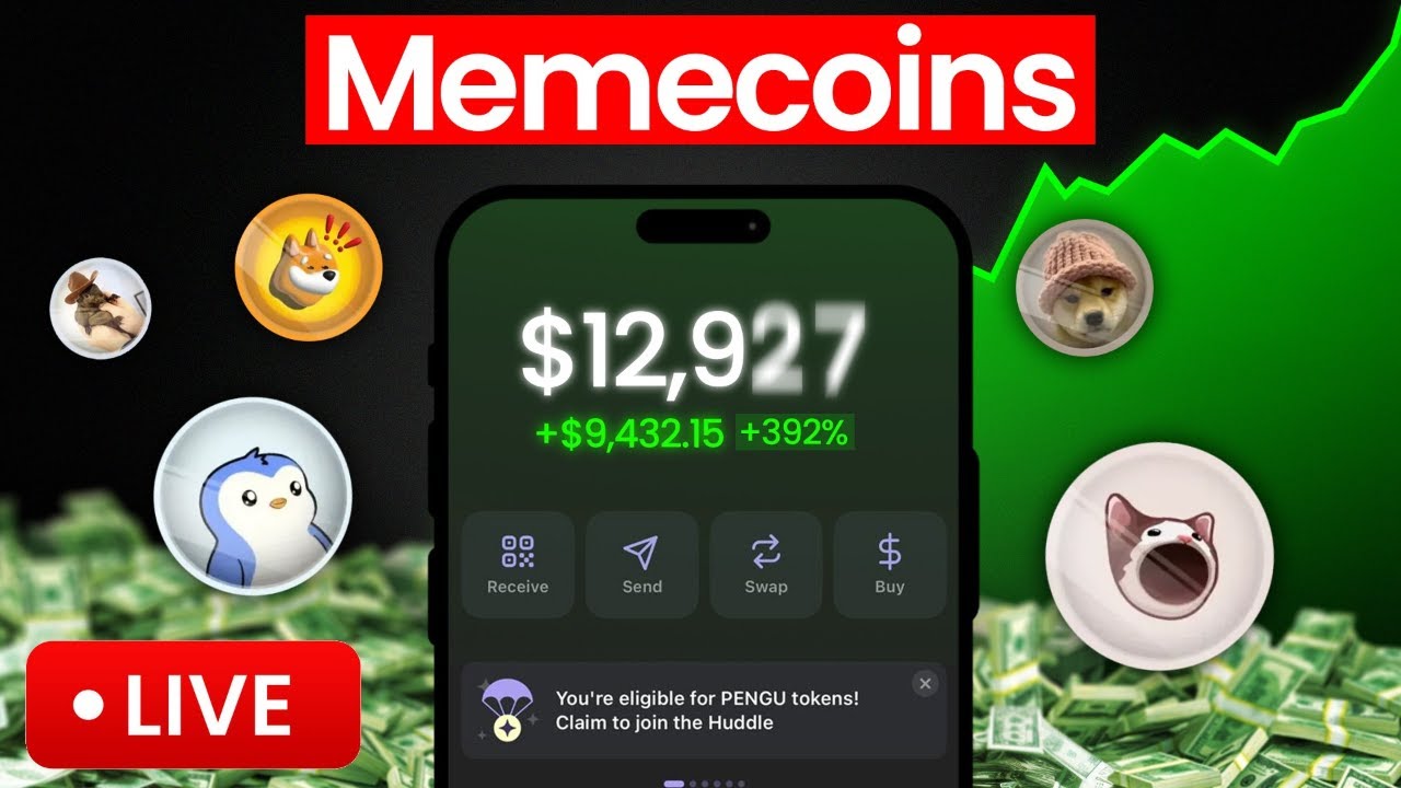 LIVE MEMECOIN TRADING! 100X MEME COINS ON SOLANA! LIVE TRADING 100X ...