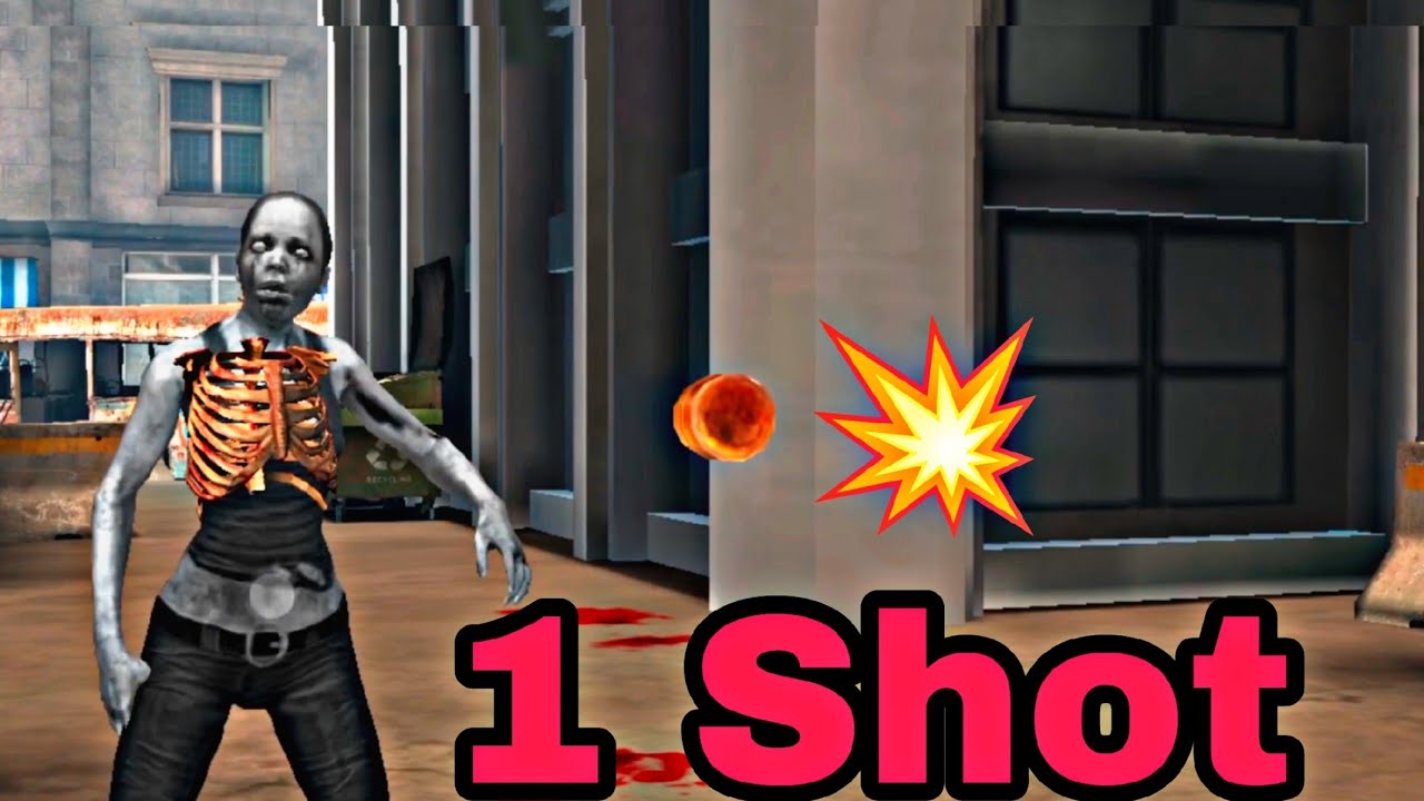 1 SHOT zombie down | Frecture Of Zombie Lung 👽| #trending #gaming # ...